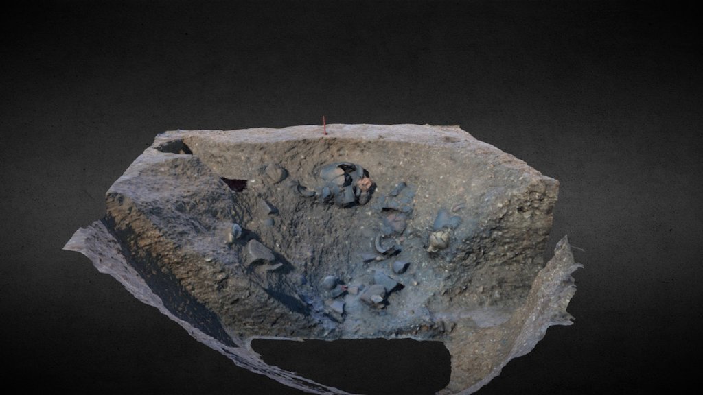 NWC F586 Roman Pit with midden fill - 3D model by ...