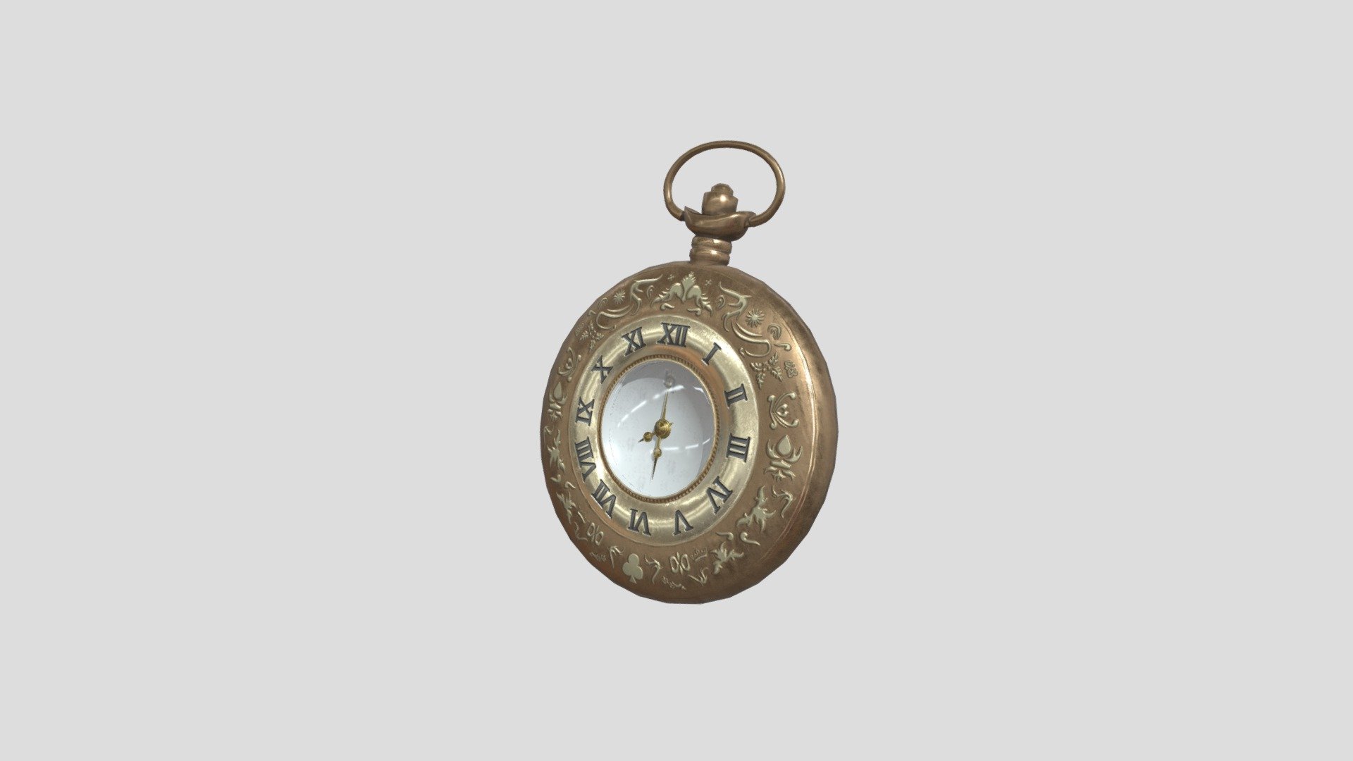 Beautiful Detailed Pocket Watch - Download Free 3D model by Mansoor ...