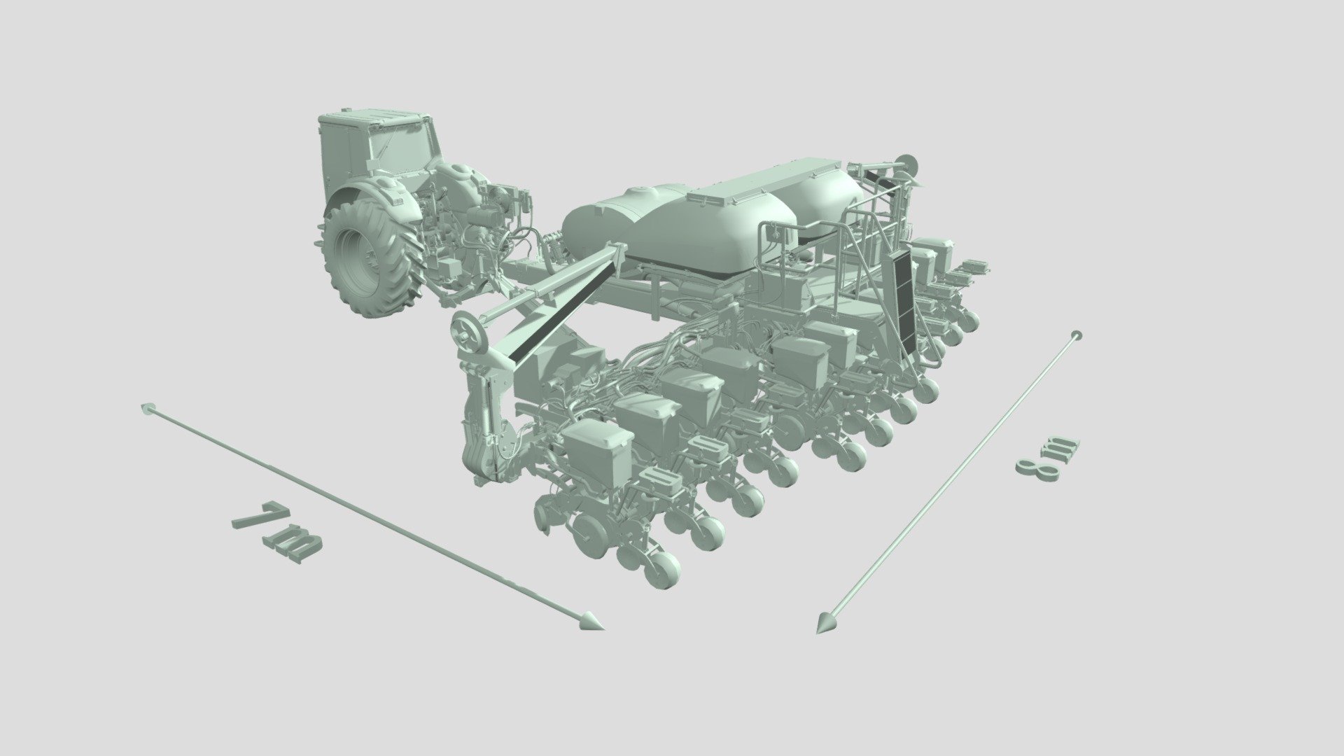 JD 6195M + 12r - 3D model by Luiz Regis (@luiz.regis) [808f1a9] - Sketchfab