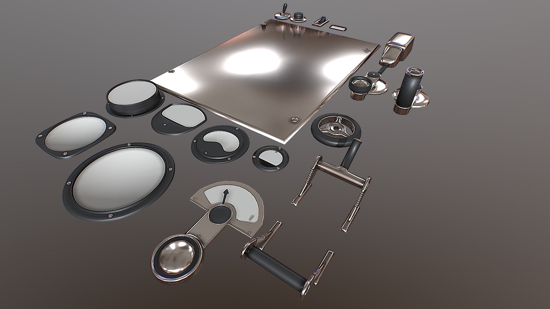 Electrical Panels Hi-Poly - 3D model by evilnescu [808f6a9] - Sketchfab
