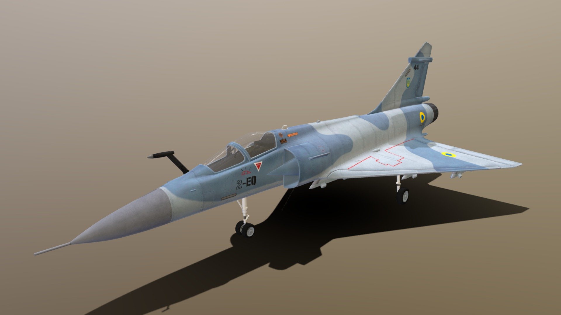 Ukrainian Mirage 2000-5F - Download Free 3D model by 42manako [808fc97 ...