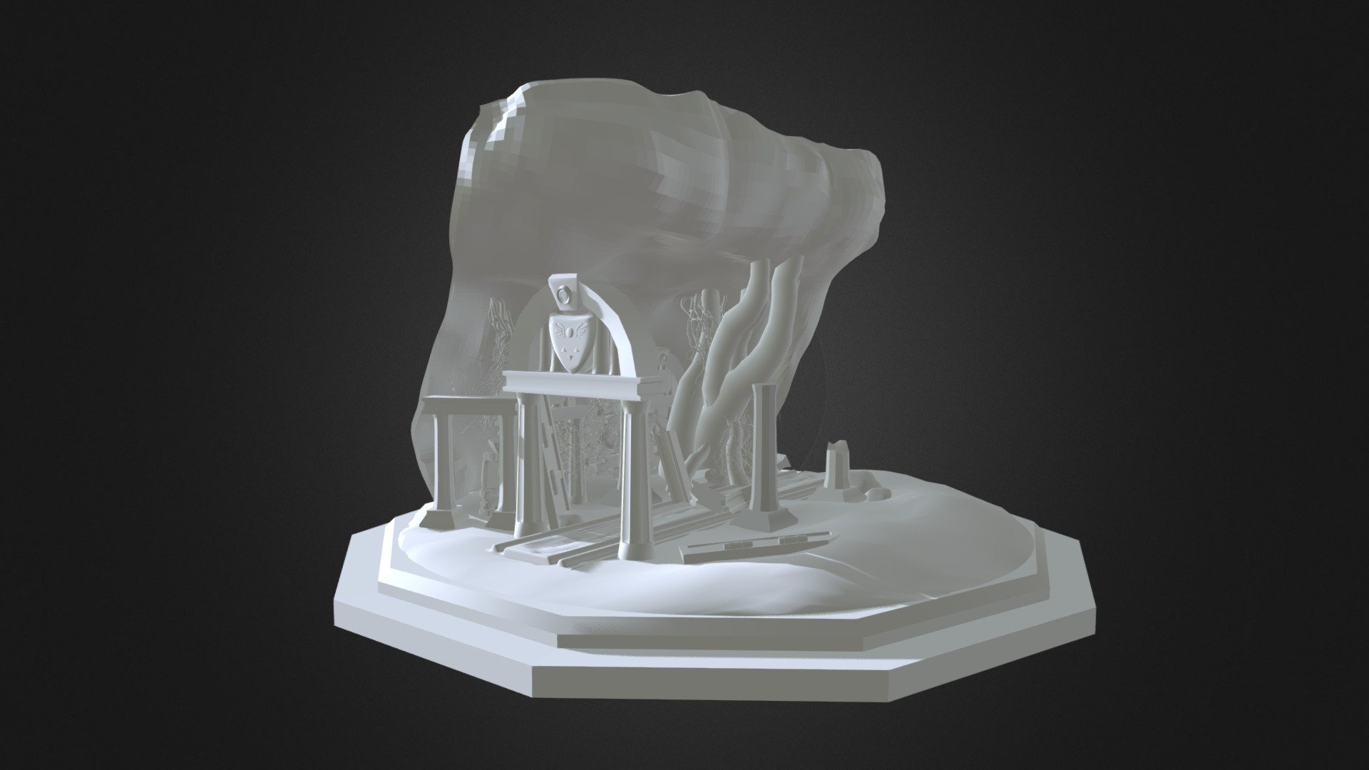 Undertale - Ruins Entrance (No texture) - Download Free 3D model by ...