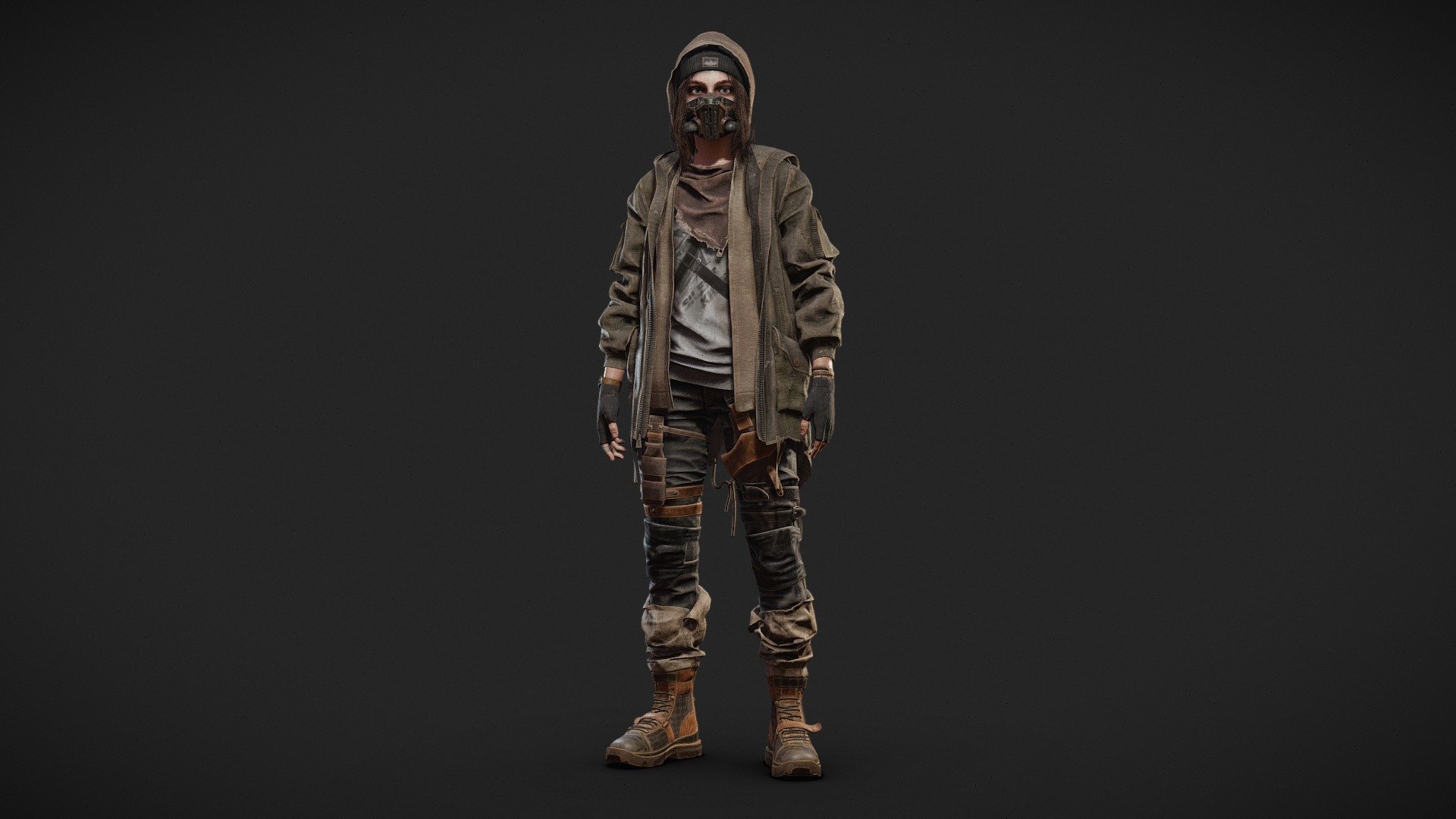 Survival Girl - 3D model by M3D (@M3Drender) [8093dec] - Sketchfab