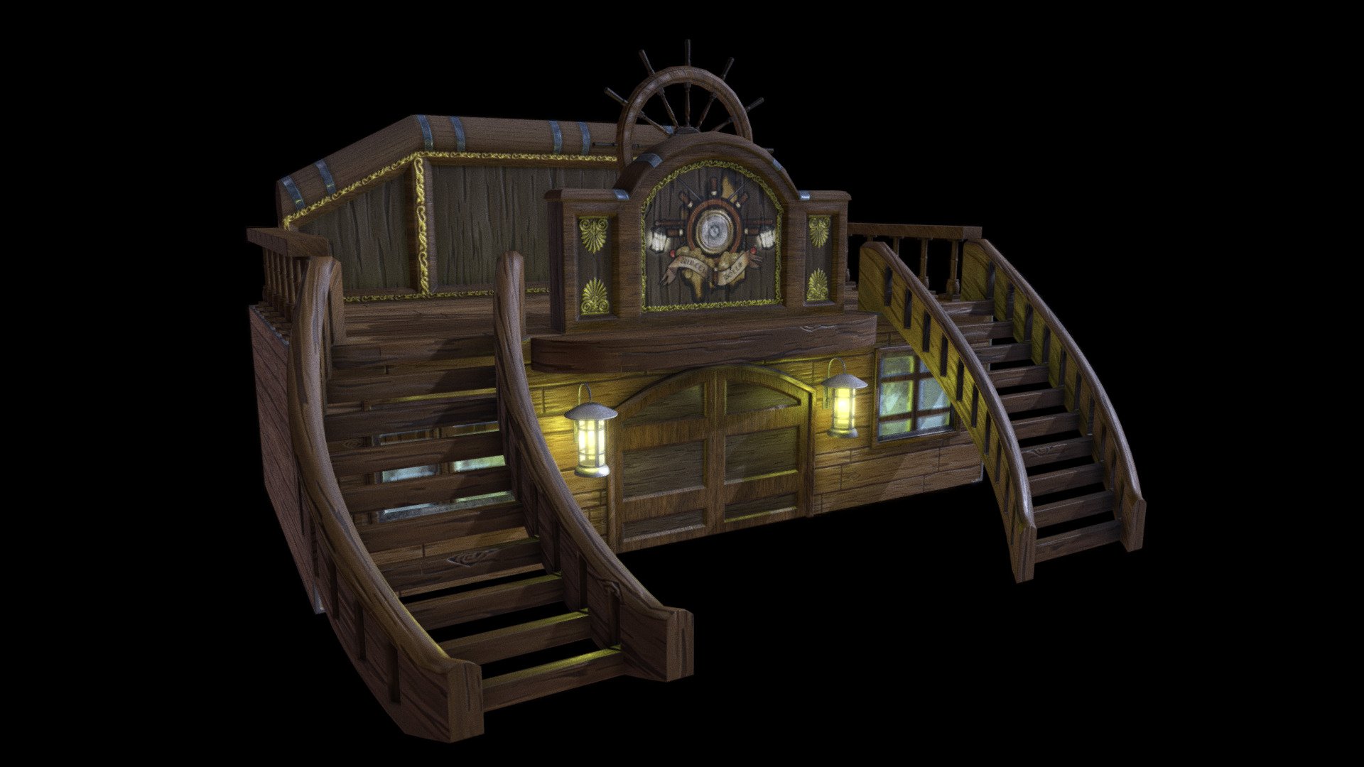 Stylized Pirate Bridge - 3D model by Daniel Brück (@daniel.brueck ...