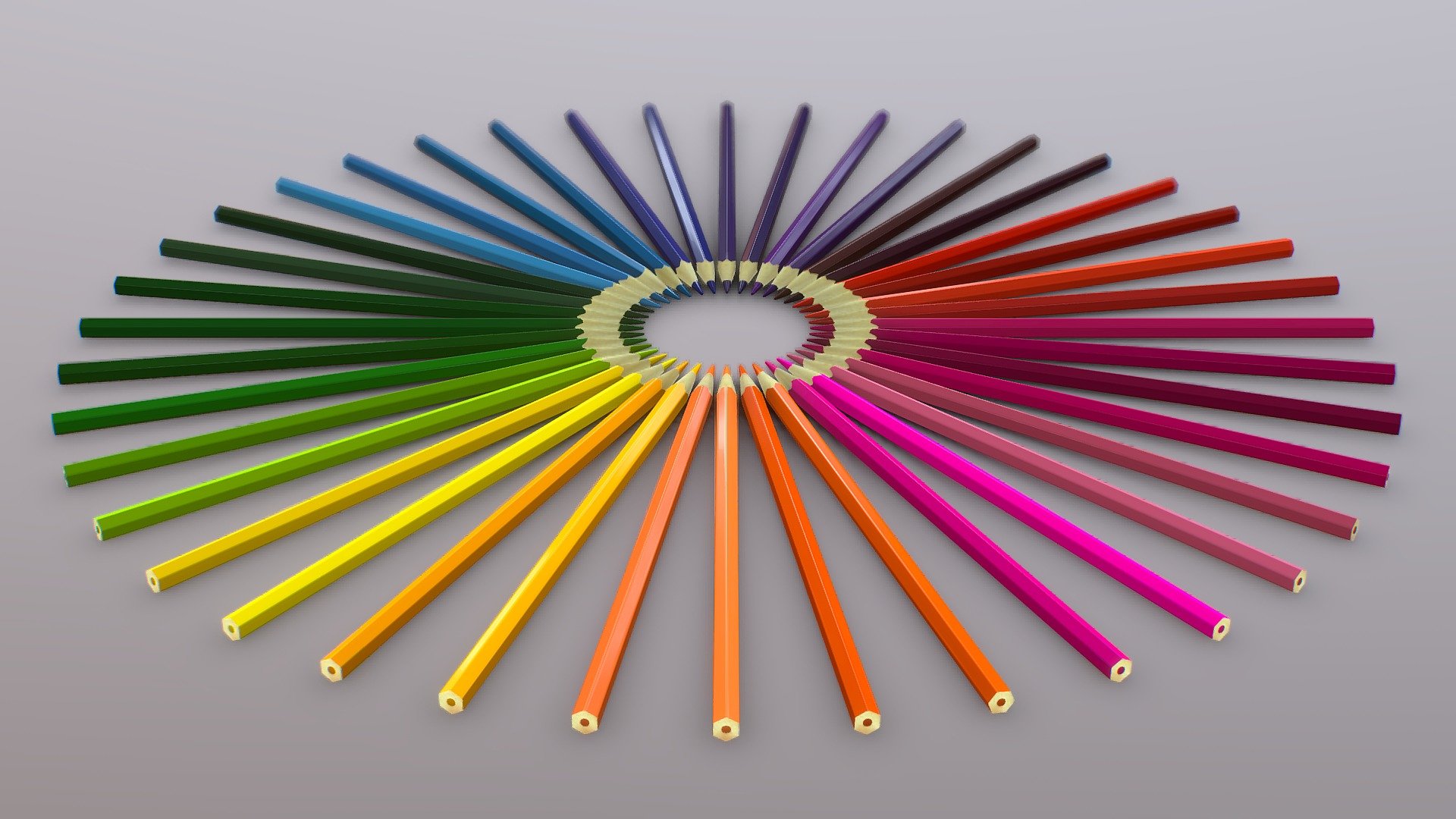 Colored Pencils - Buy Royalty Free 3D model by 3Dee (@mellydeeis ...