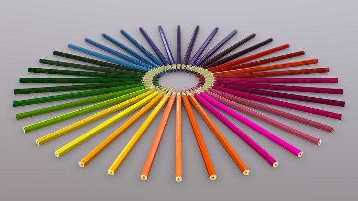 Crayons 3D models - Sketchfab