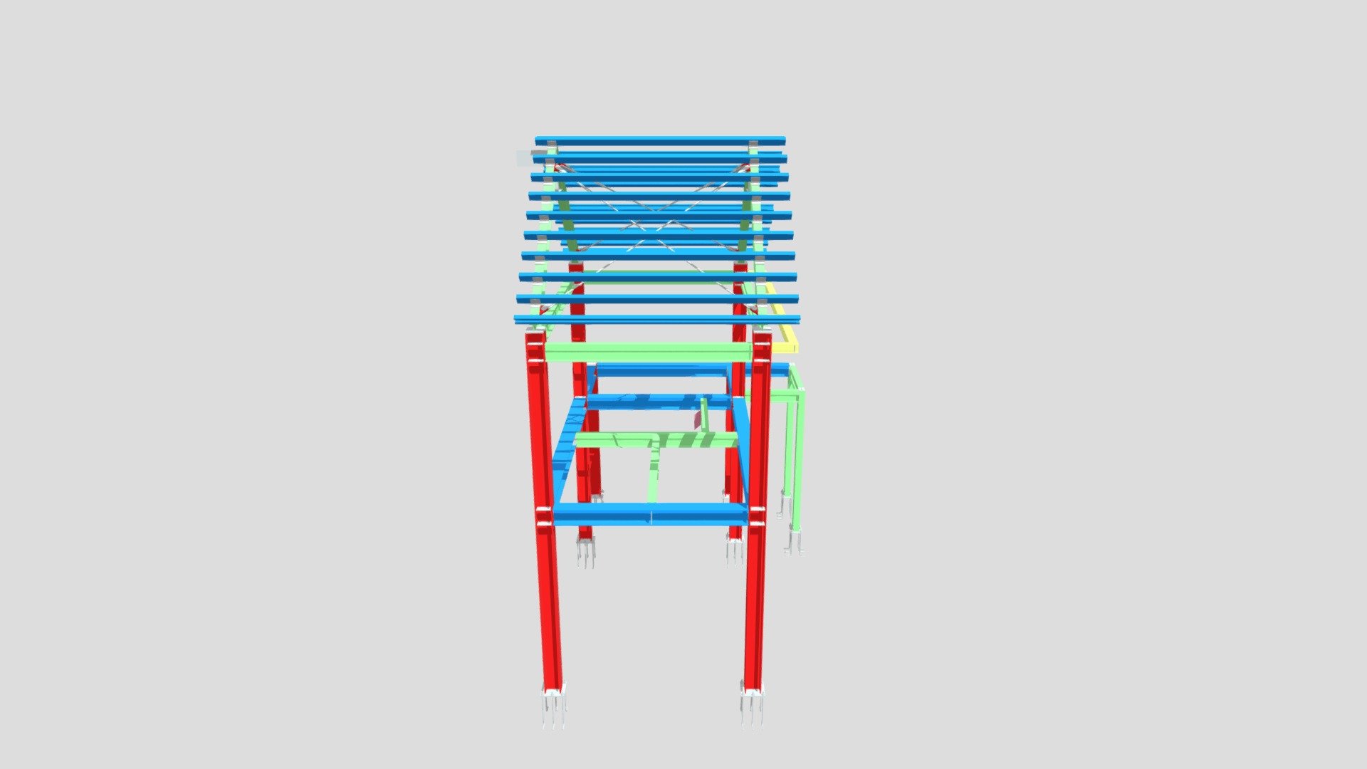 3D-H鋼構 - Download Free 3D model by kikiasas01 [80968f6] - Sketchfab