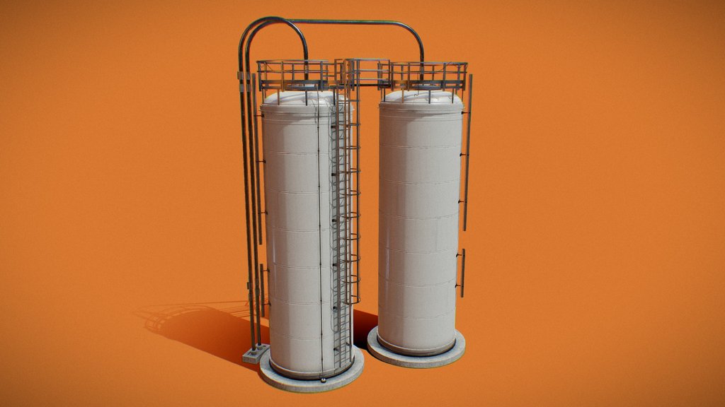 Storage Tanks - A 3D model collection by CaptStarLord - Sketchfab