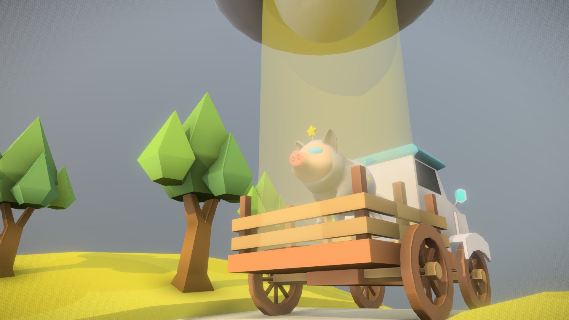 Alien Piggy - 3D model by QuangCao [80993e0] - Sketchfab