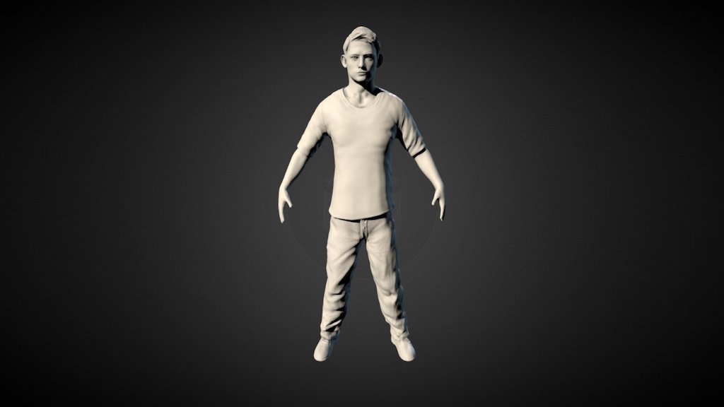 Game Character, High Poly Version - 3D model by Pcurtis [809abc3 ...