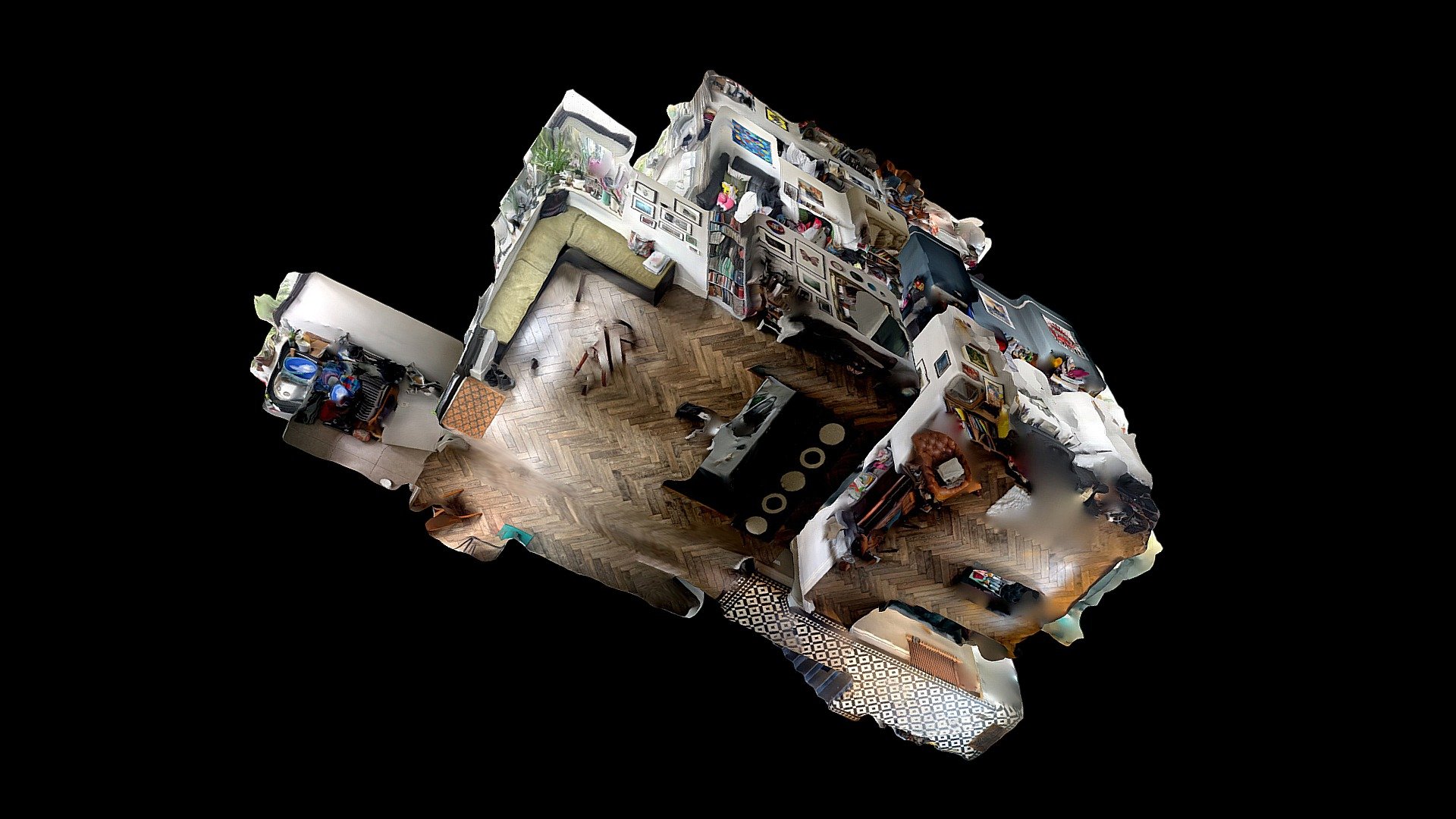 Interior 3D scan of a three-storey house - 3D model by Florian Stephens ...