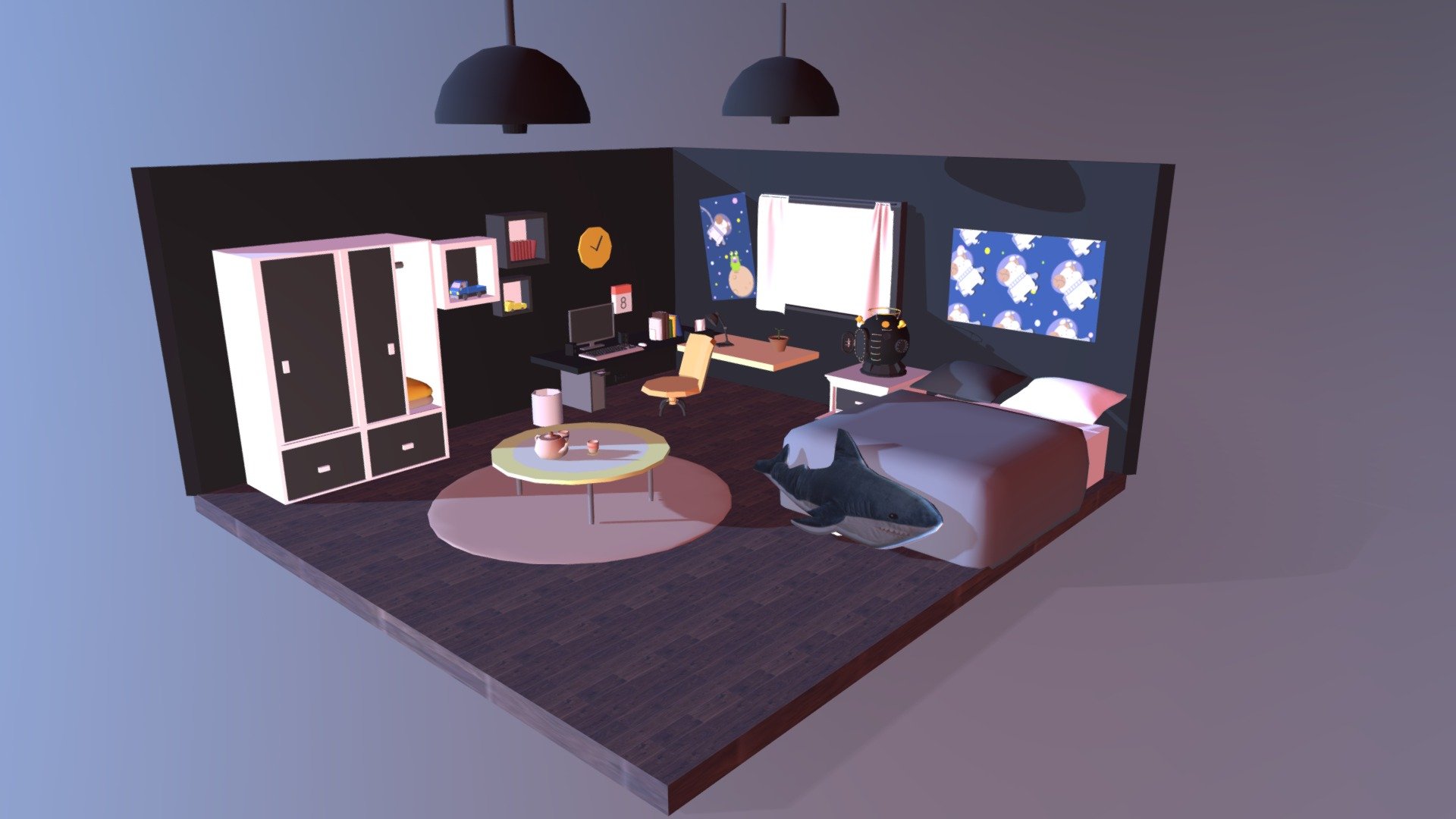 My Room - Download Free 3D model by Sheeeeeep [809c457] - Sketchfab