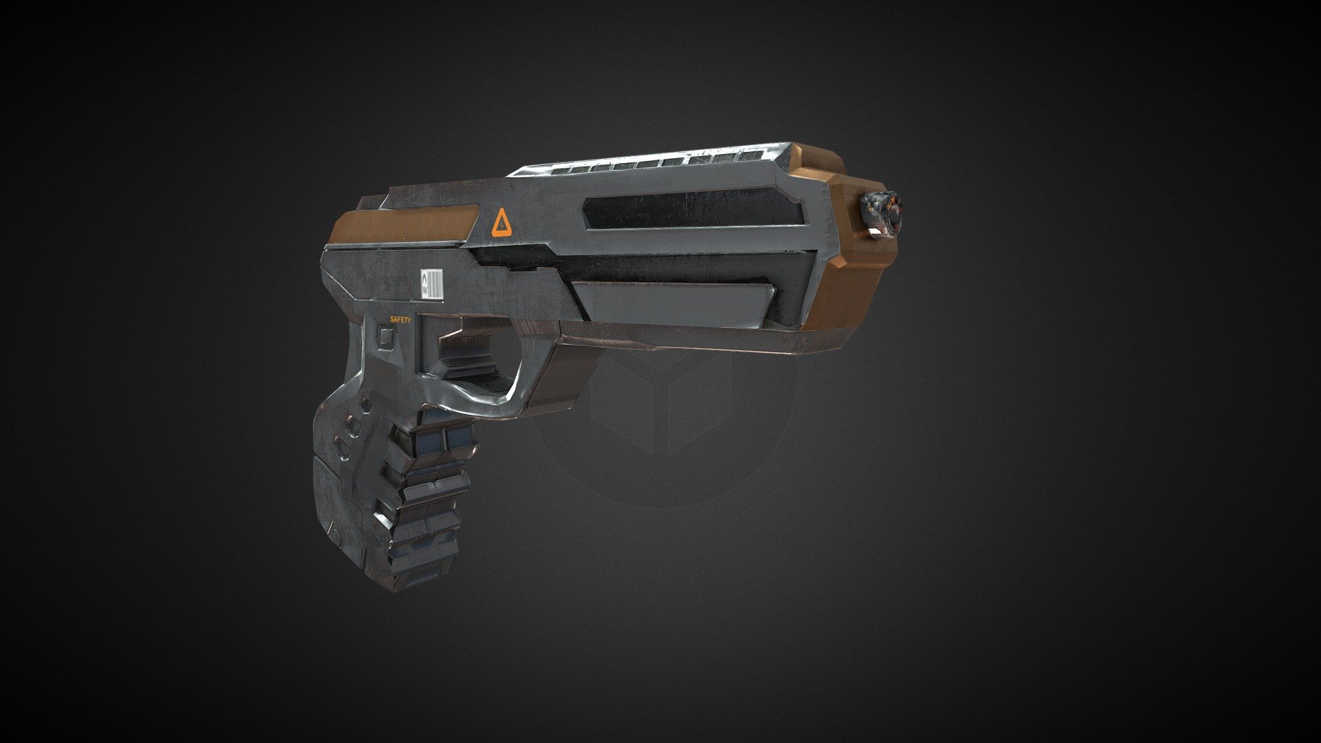 Sci-Fi Pistol - 3D model by TeoLujan [809e441] - Sketchfab