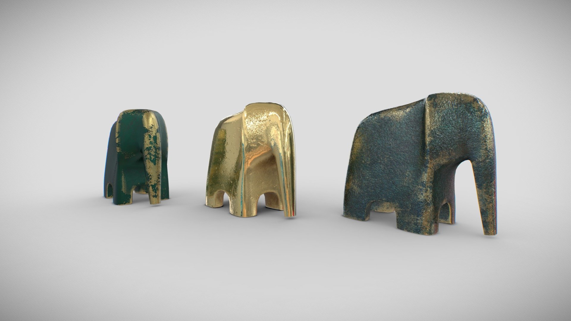 Home Decoration Elephants - Buy Royalty Free 3D model by VRA ...