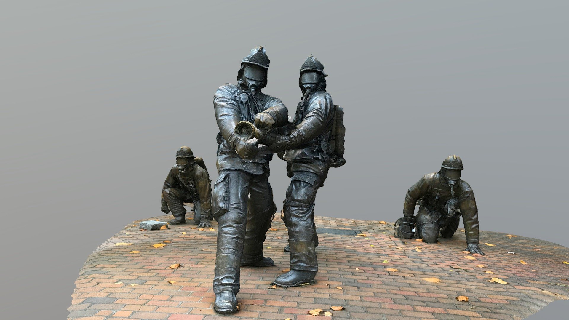Seattle Fire Fighter Memorial Statues - 3D model by peter54 [80a4cfb ...