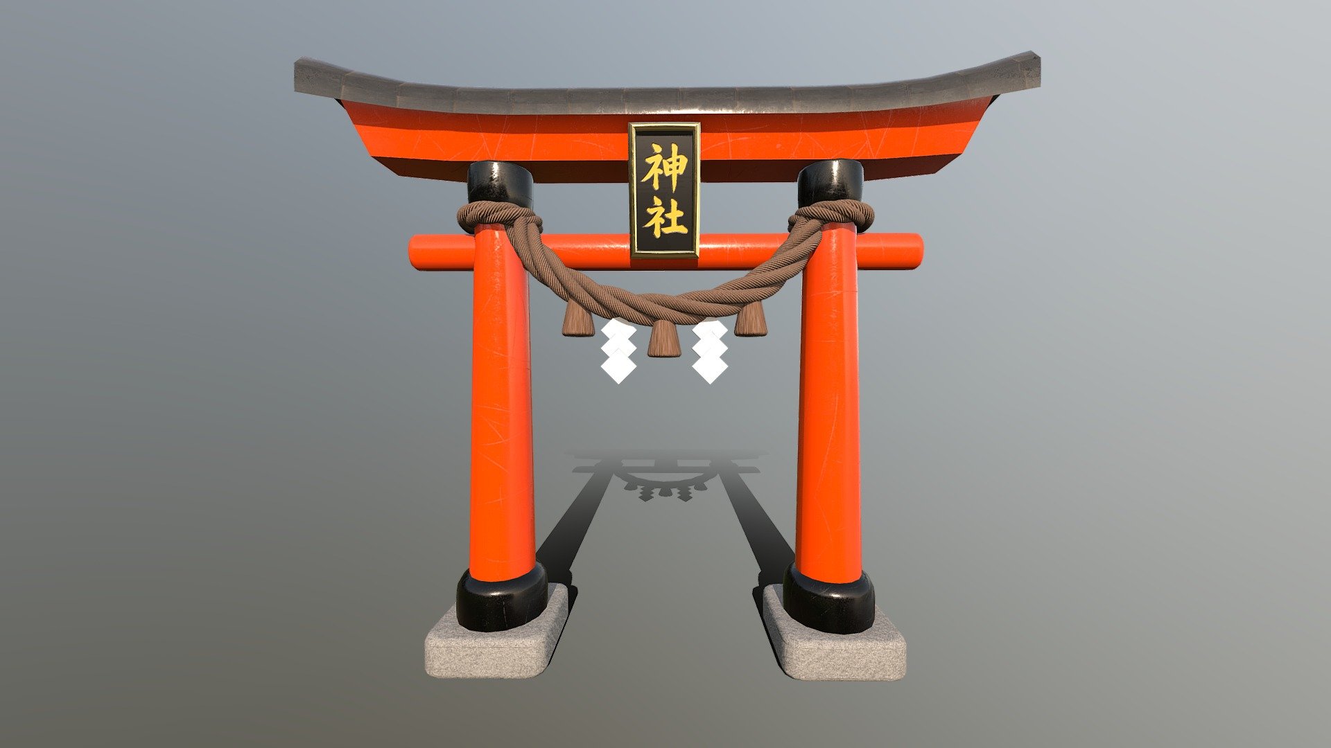 Torii⛩️ - 3D model by doneburi [80a72cf] - Sketchfab