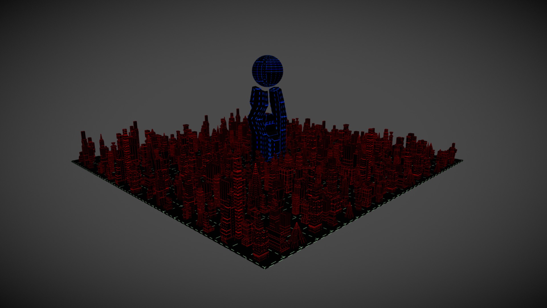 Digital City - Neuromancer - 3D model by ewanwinter [80a840d] - Sketchfab