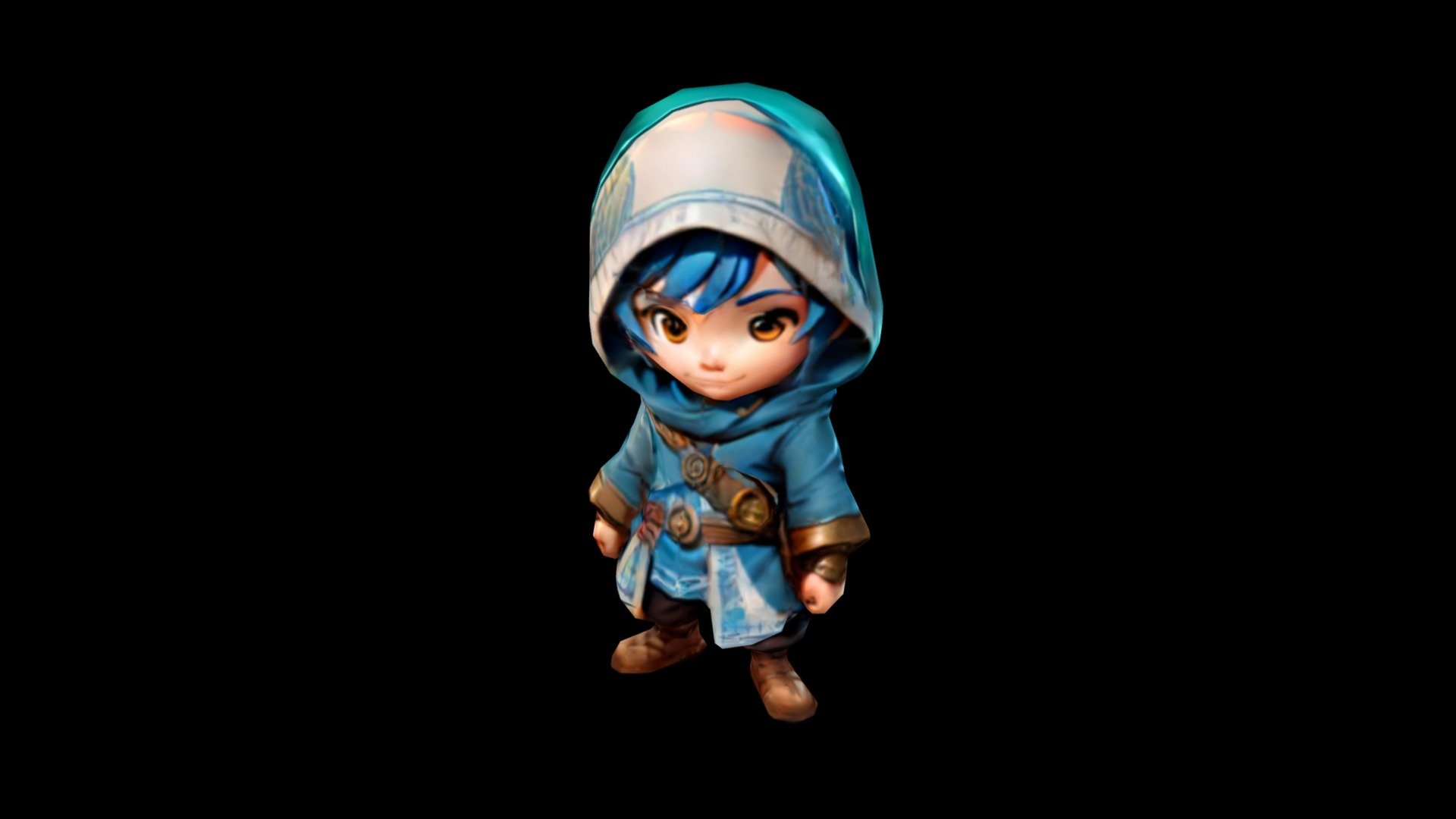 A stylized cartoon character named Leyla, with v - Download Free 3D ...