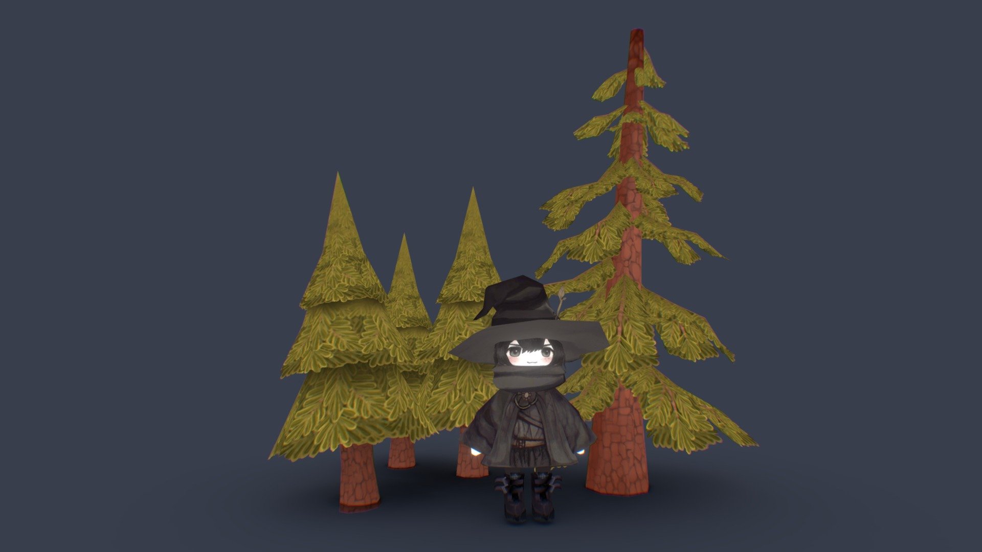 lowpoly scene - 3D model by Enya (@hatoresu) [80a96ff] - Sketchfab