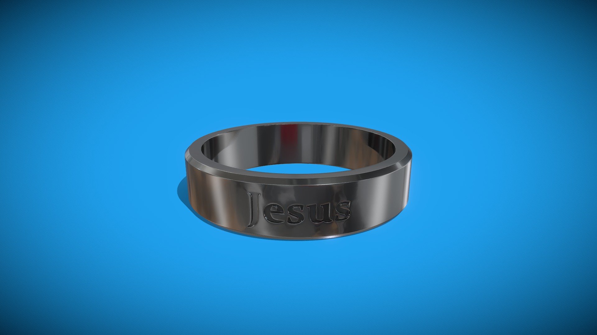 Jesus Ring Platinum - Buy Royalty Free 3D model by Sandeep Choudhary ...