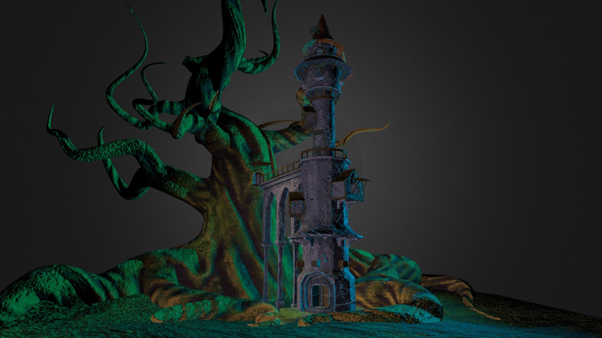 Enchanted Tree - 3D model by Jérémie Chevrier (@Rothlys) [80aab7b ...