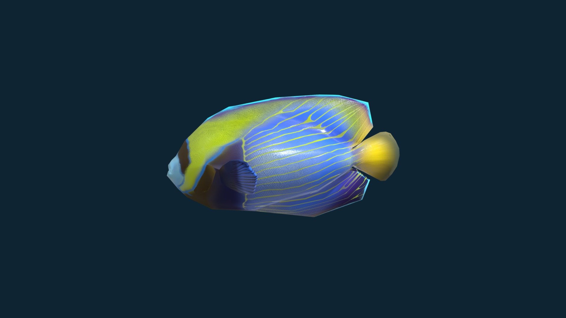 Angel fish - 3D model by Gabrielle Carmenita (@te.lore) [80ab36f ...