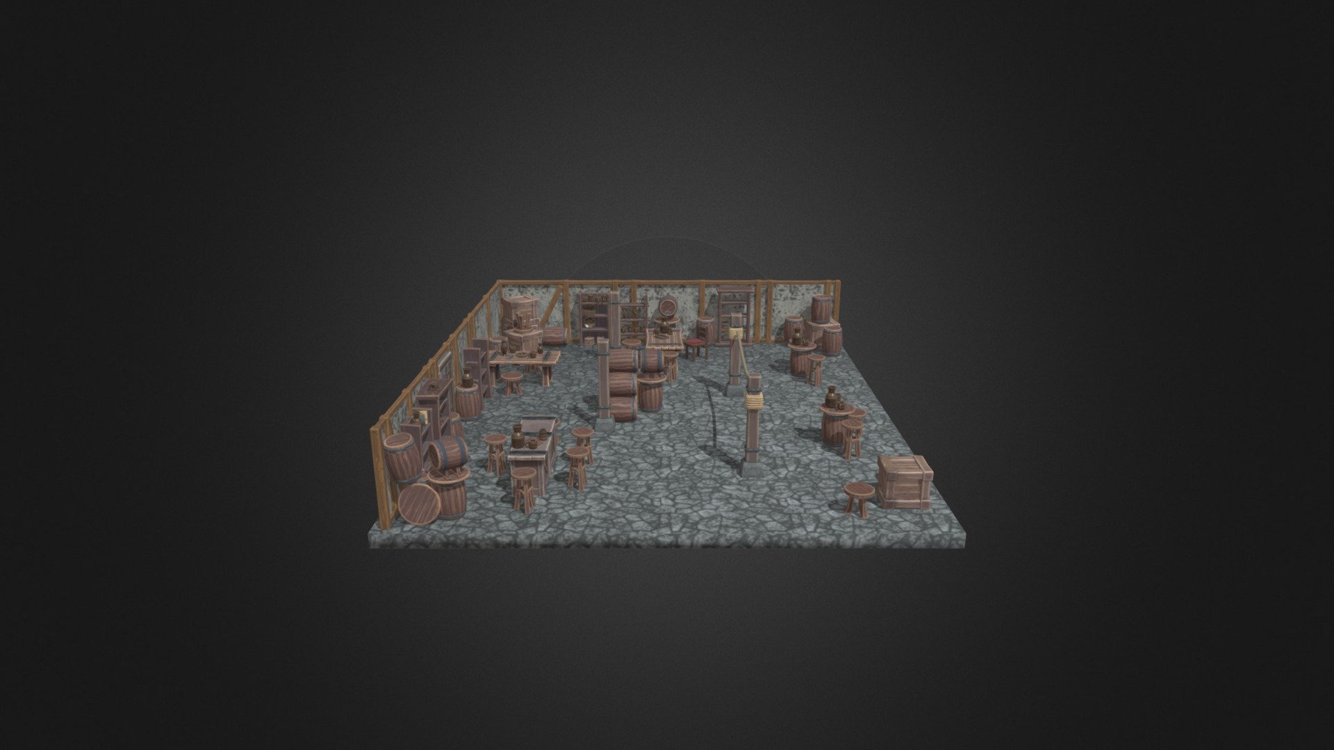 Taverna Environment Game Assest - Recreation - 3D model by Sarath Babu ...