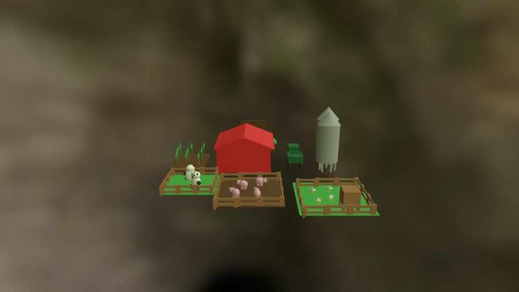 Mini Farm - 3D model by timbean [80ac935] - Sketchfab
