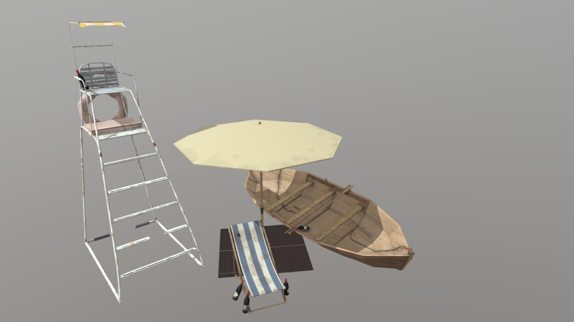 DAE 5 Finished props - By the ocean - 3D model by MaartenVanderbiesen ...