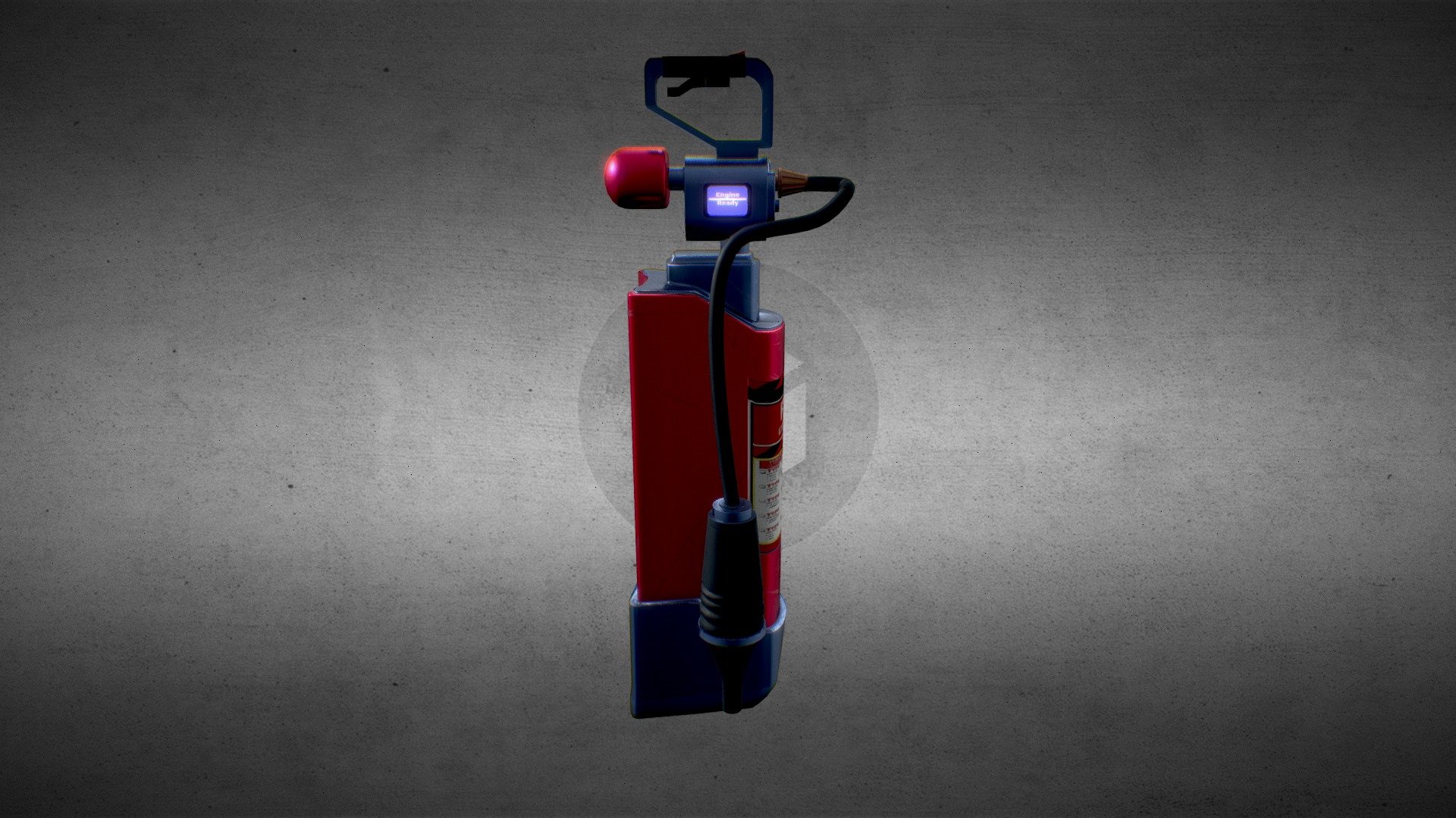 Sci-Fi Fire extinguisher - 3D model by PaoloT [80b213e] - Sketchfab