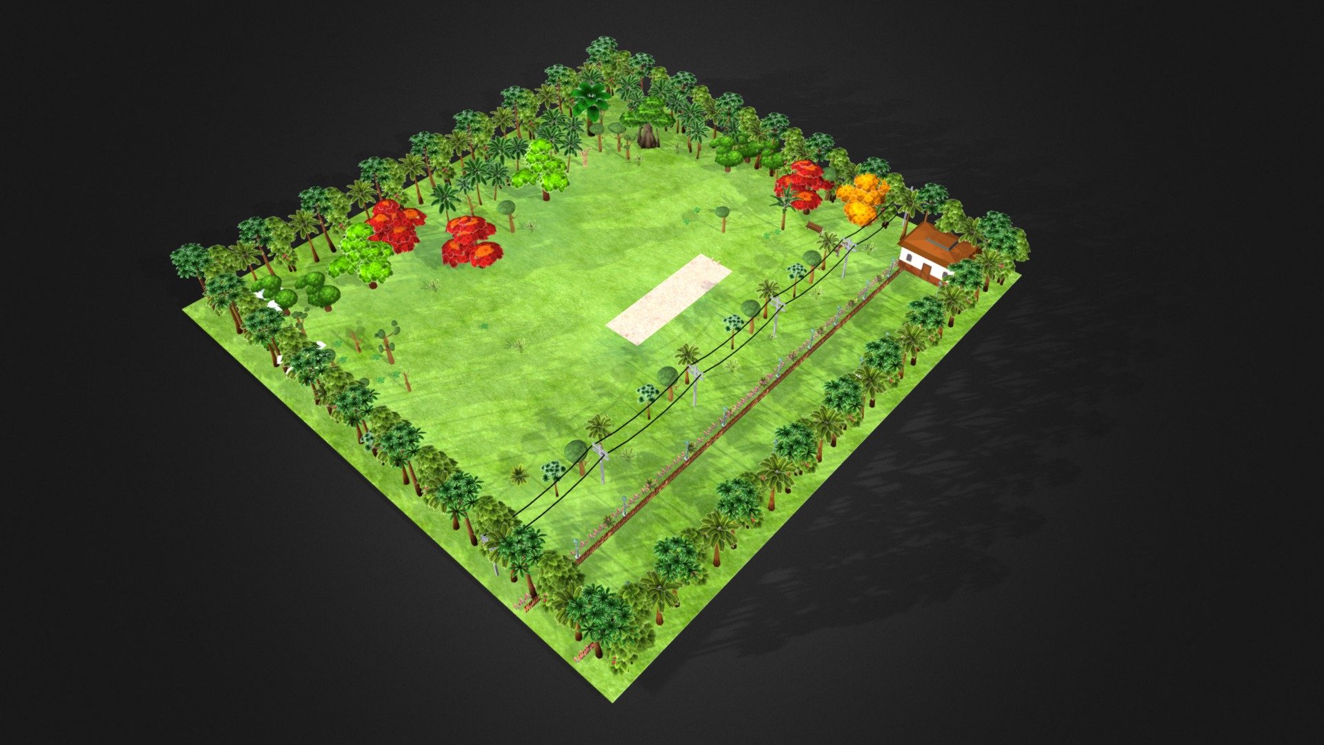 Play Ground Low Poly - 3D model by GameCraftPro [80b3730] - Sketchfab
