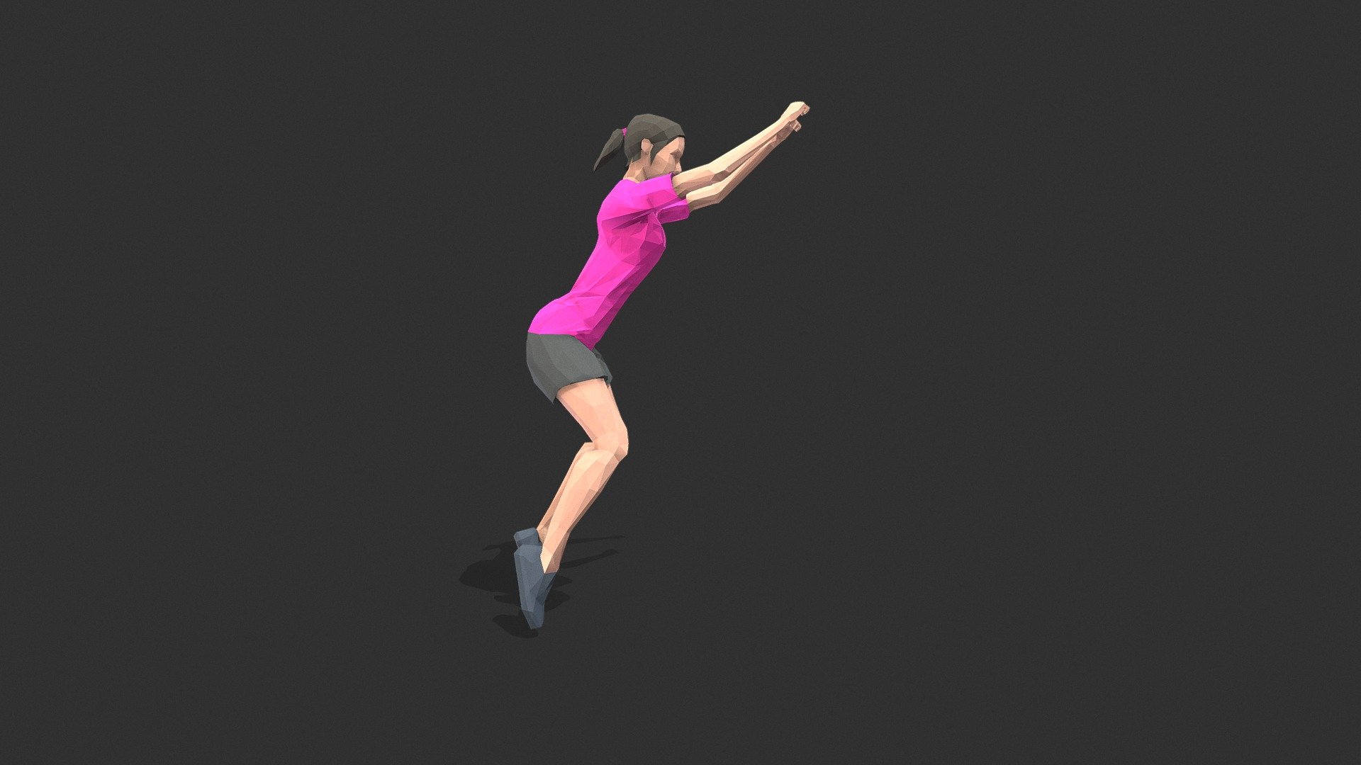 Broad Jump With Shuffle Back Exercise - Buy Royalty Free 3D model by ...
