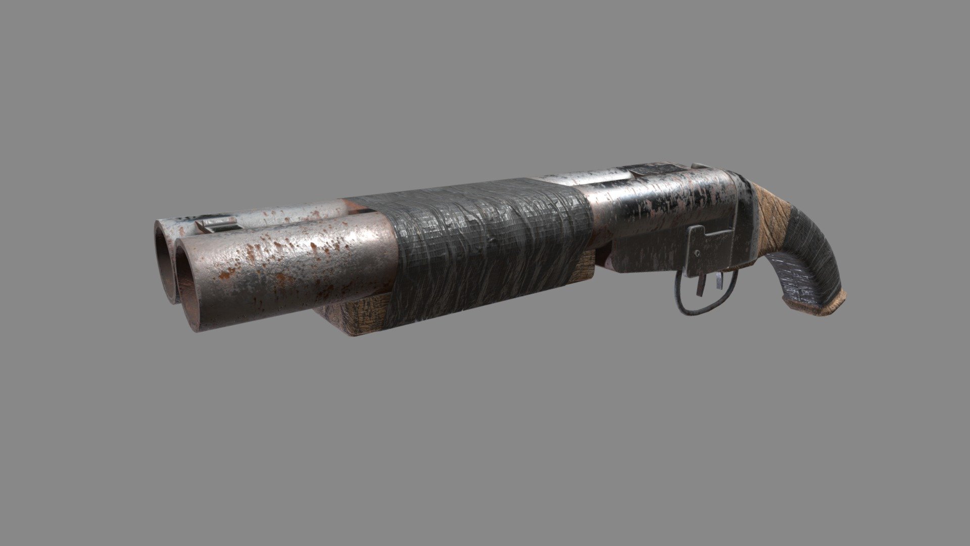 Scrap Shotgun - 3D model by pasquill [80b5e1e] - Sketchfab