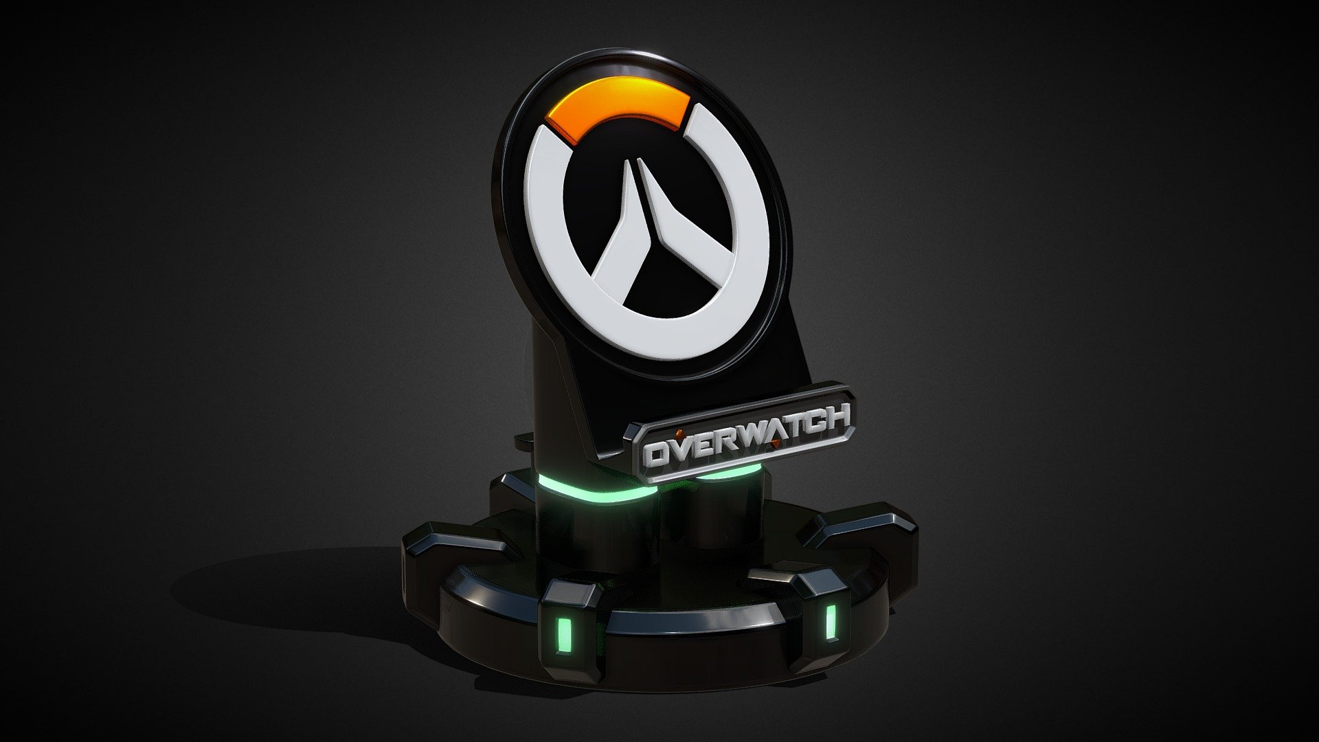 Overwatch Phone Stand - 3D model by Endymion_23 [80b6b44] - Sketchfab