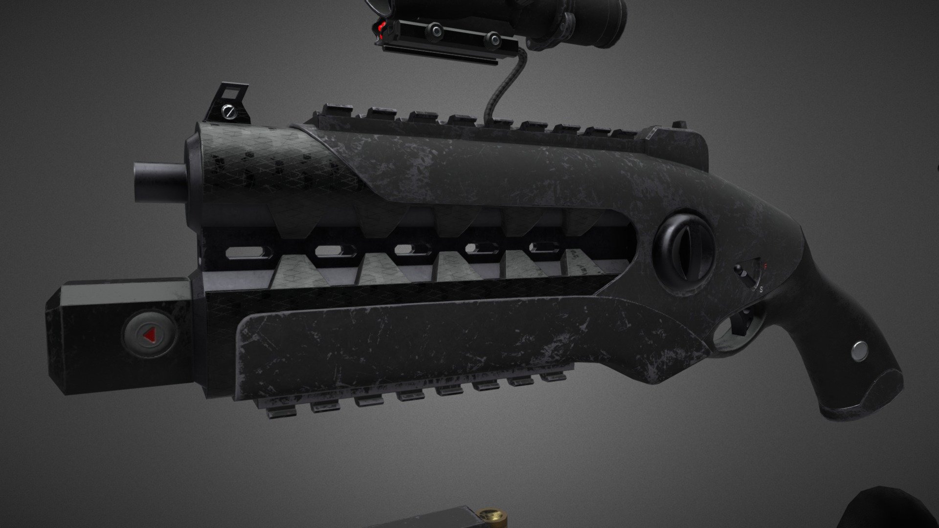 PDS-28 "The Enforcer" Modular Sci-Fi Pistol - Download Free 3D model by ...