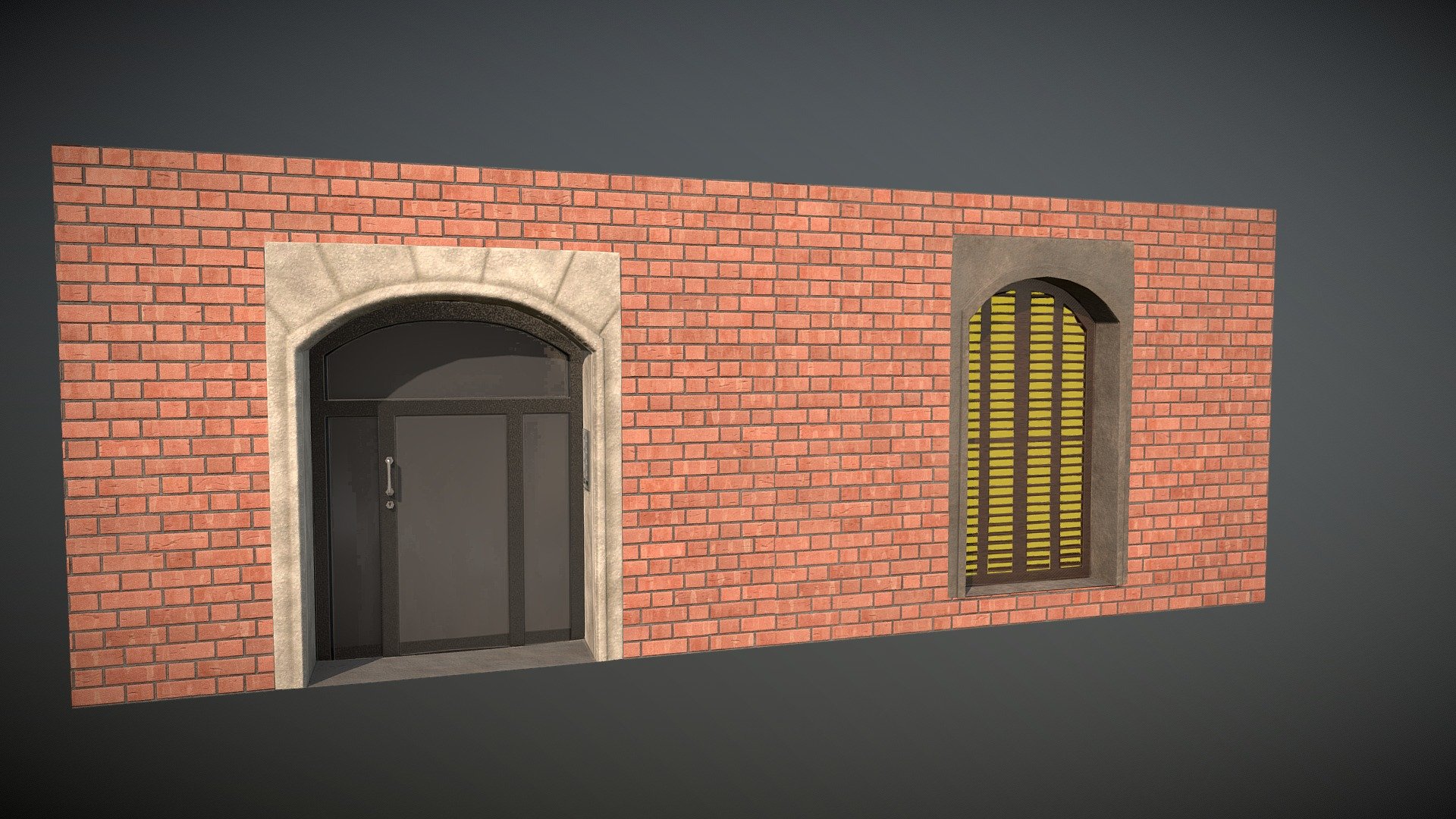 Modular Wall Brick - 3D model by Mateus Carleto (@mateuscarleto ...
