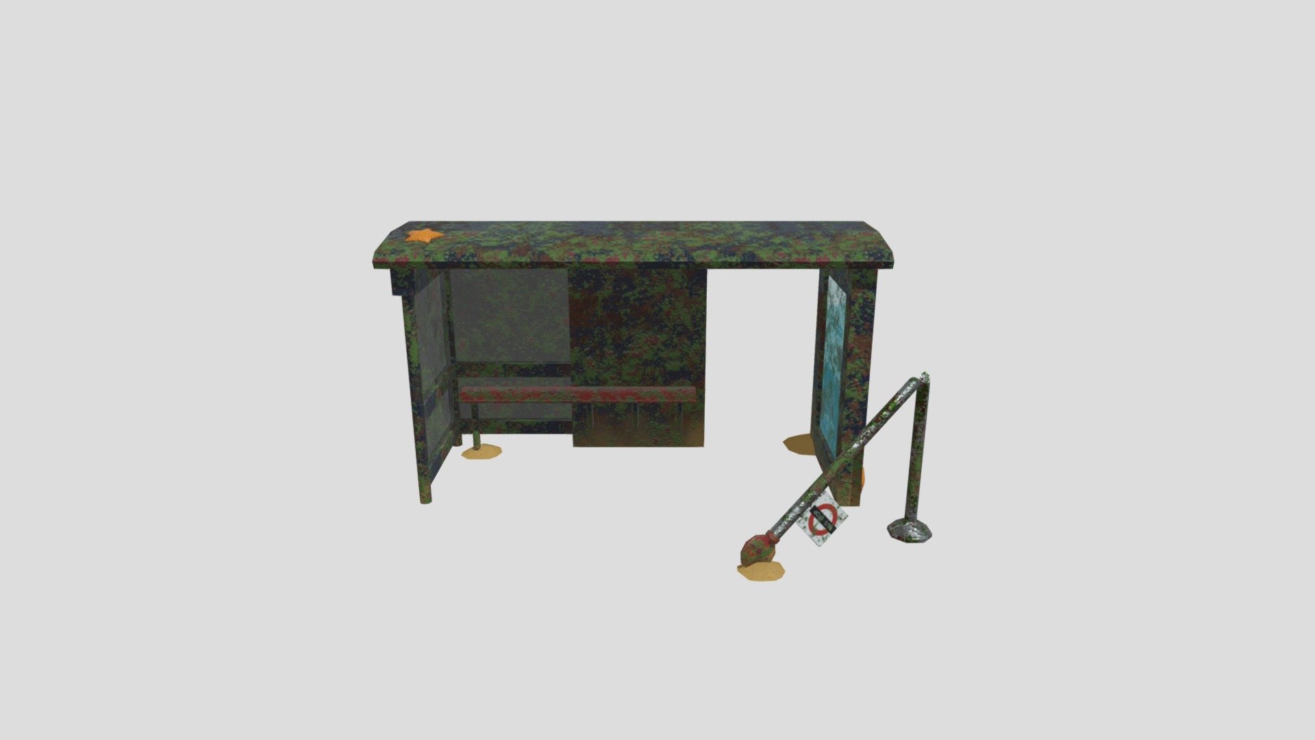 Asset 1 - Bus Stop - Download Free 3D model by nastasyas [80bb85b ...
