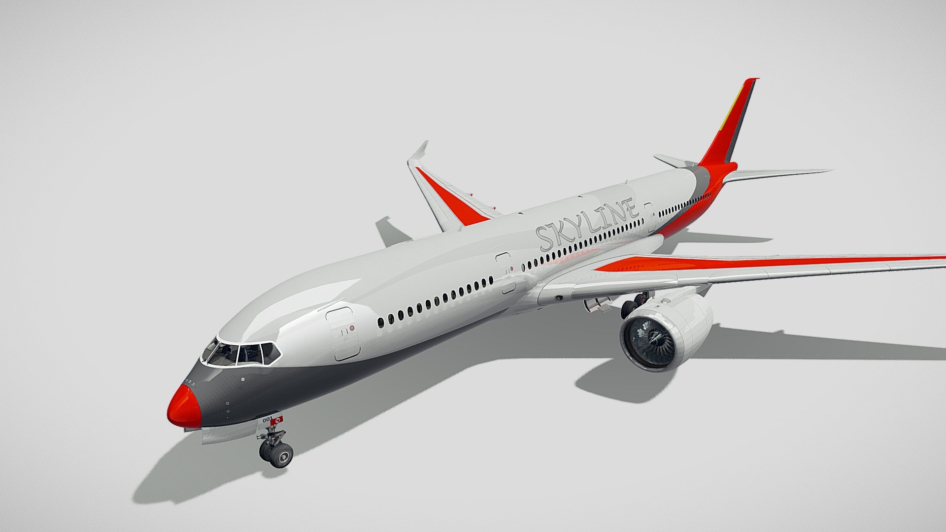 Generic Jet Airliner - Buy Royalty Free 3D model by SQUIR3D [80bbe59 ...