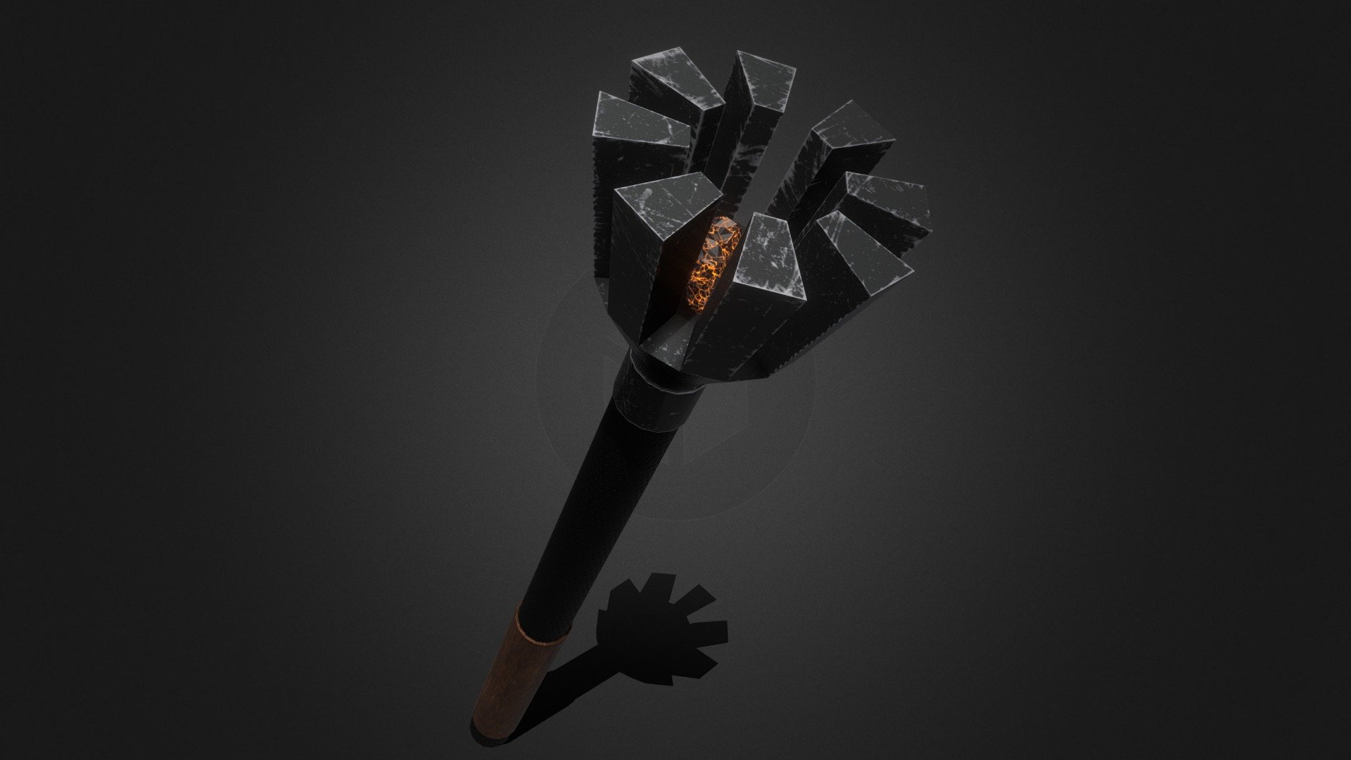 Wooden Handle Torch - Download Free 3D model by Serkan ÇINAR (@mr ...