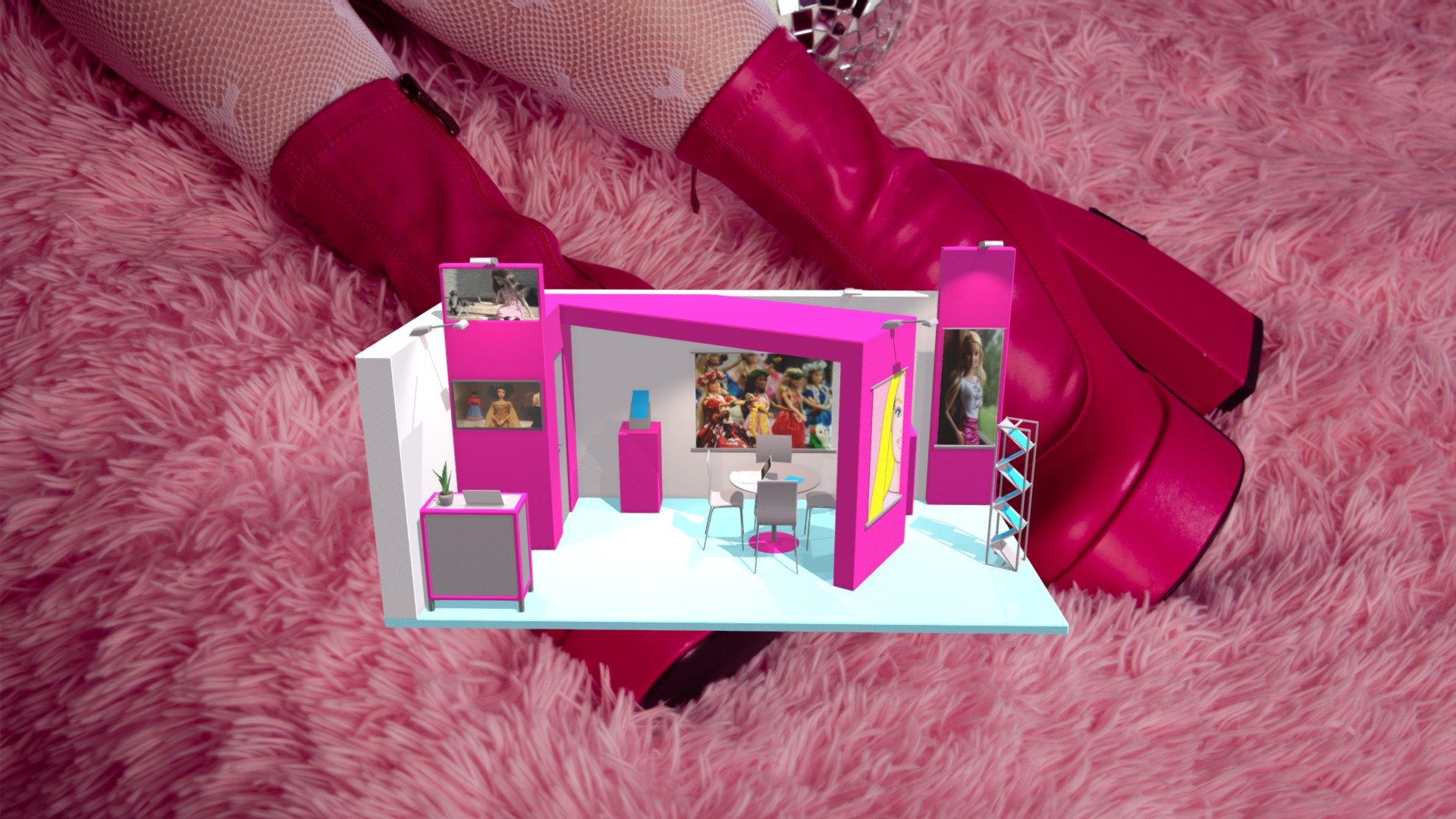 Barbie Stand - 3D model by Global Expo Stand (@globalexpostand.com ...
