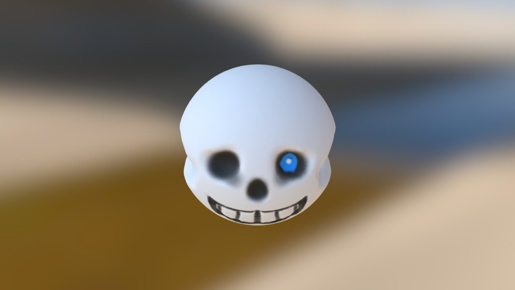 Sans Head (Undertale) - 3D model by sculptfab [80c3297] - Sketchfab