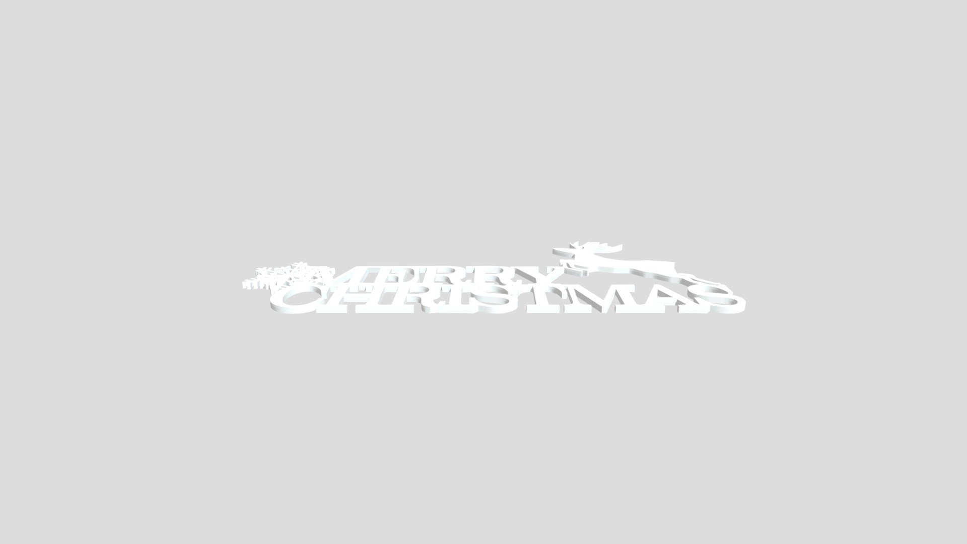 Name Merry Christmas - 3D model by hahasiuming [80c460d] - Sketchfab