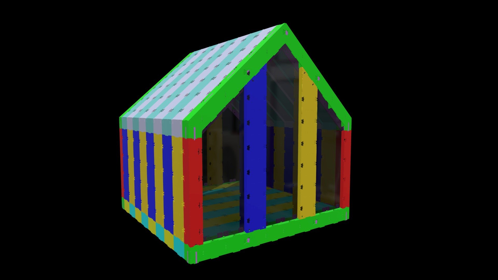 House 6 v2 (edited 4mm MDF laser model) - Download Free 3D model by ...
