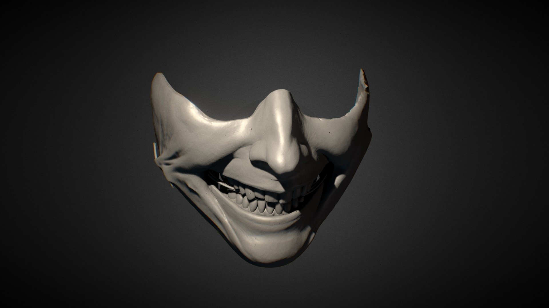 Smile half-mask (abandoned) - 3D model by mathewdc [80c7224] - Sketchfab