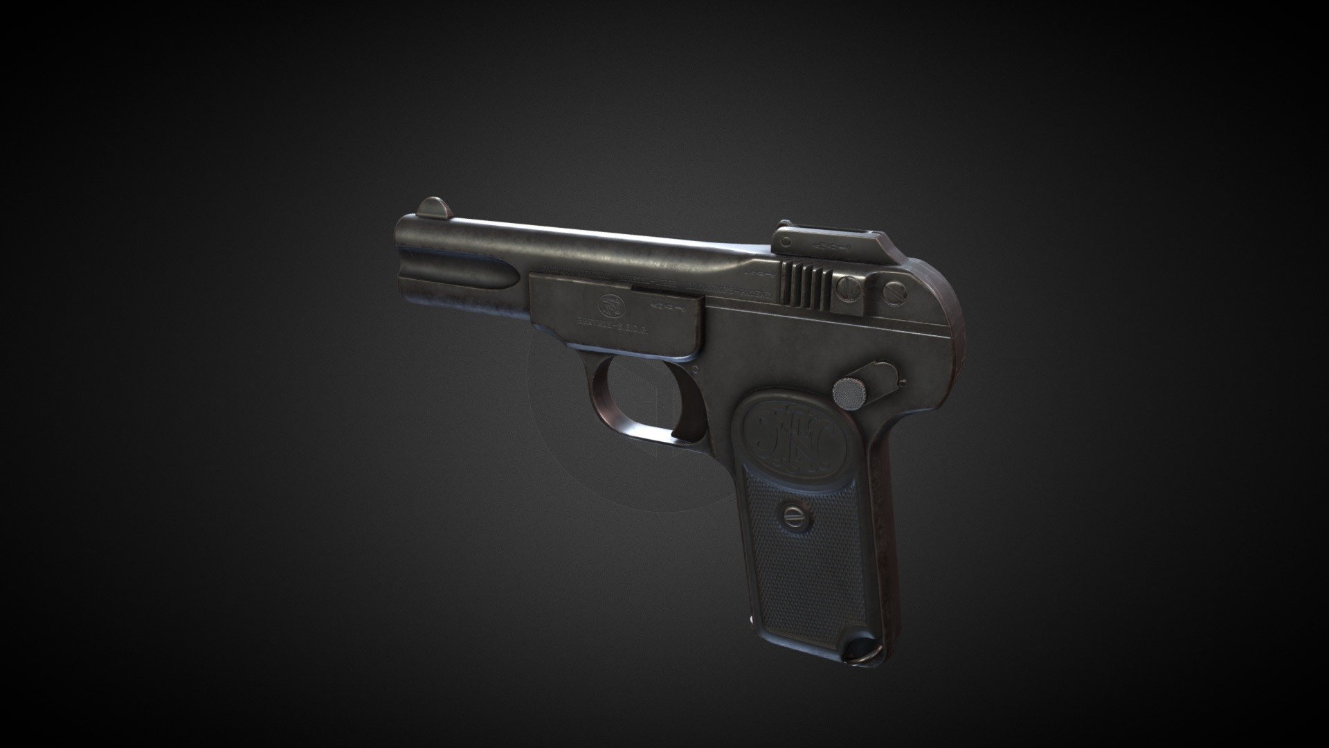 FN Browning M1900 - Buy Royalty Free 3D model by Akinaro [80c9c3e ...
