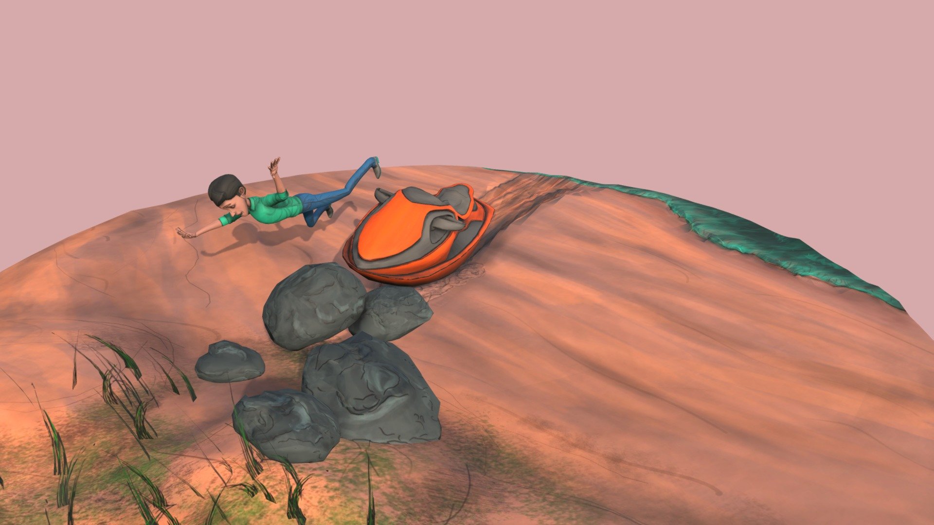 jet ski scene - 3D model by rajs62638 [80cb189] - Sketchfab