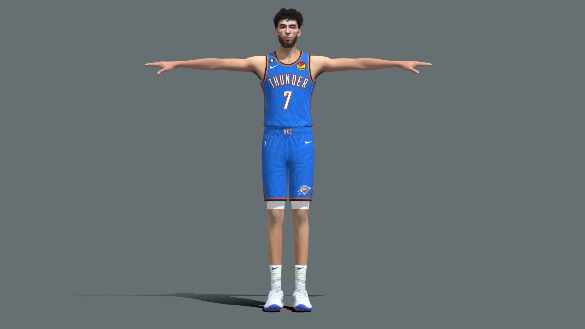 T-Pose Chet Holmgren Oklahoma City Thunder NBA - 3D model by 3dpassion ...