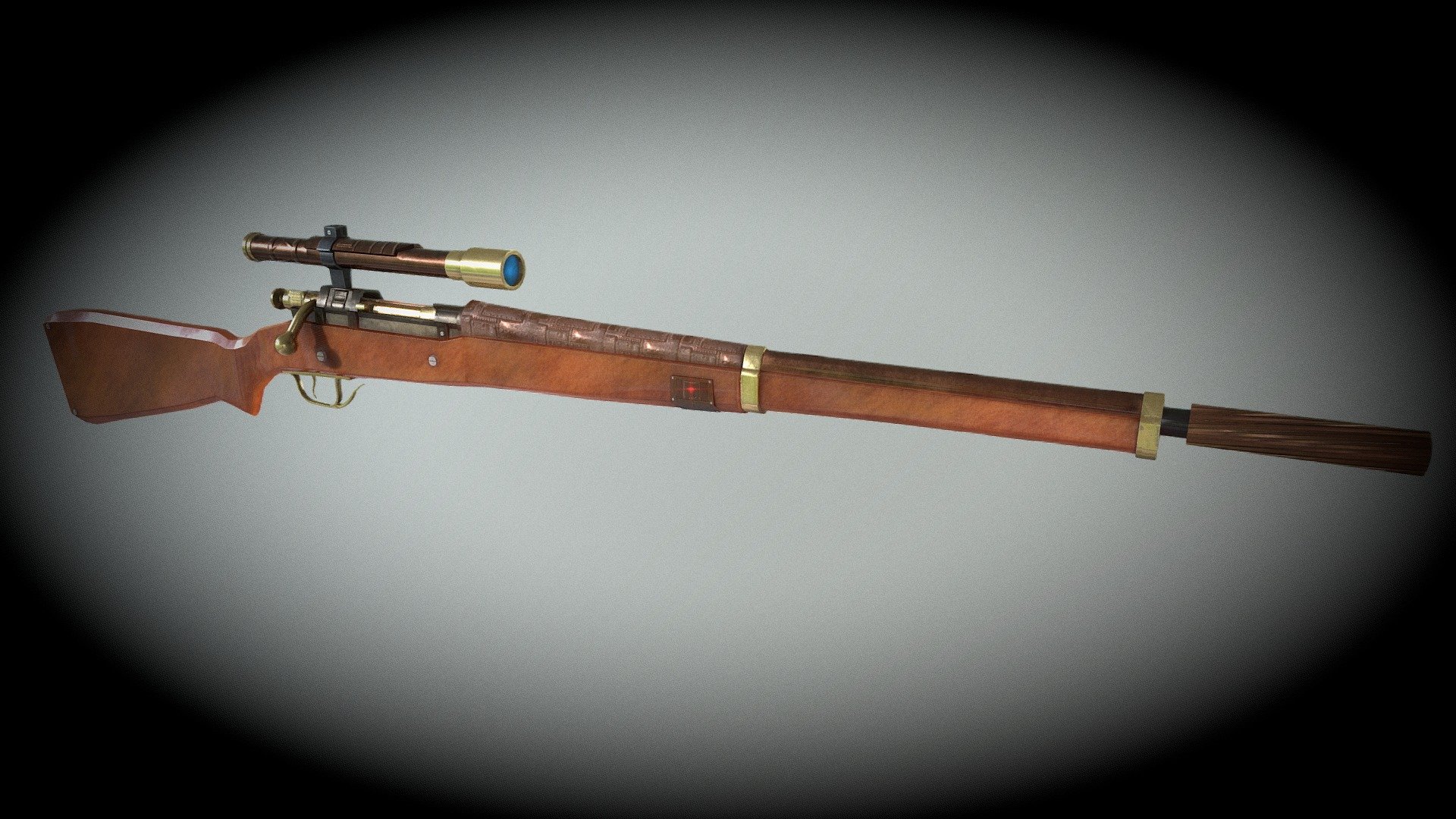 Steampunk Springfield 1903 Sniper Rifle - 3D model by Fabiano_Batista ...