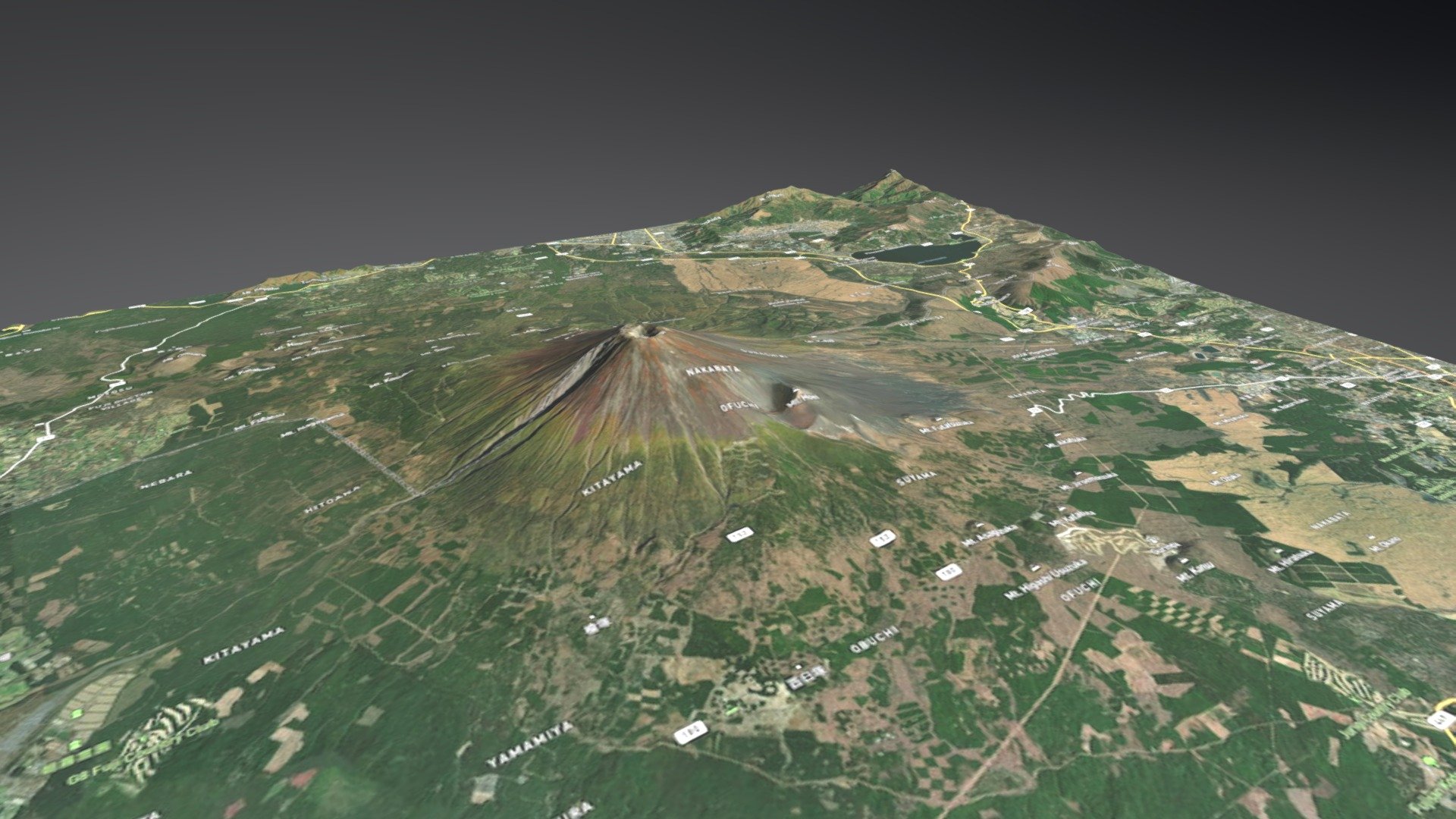 Mt. Fuji - Download Free 3D model by ume-no-ki [80d1ba2] - Sketchfab