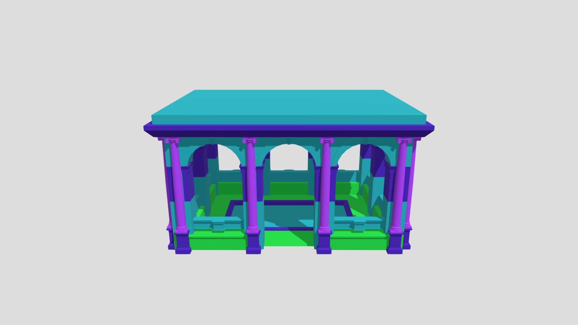 Roman building architecture - 3D model by mohamedhussien [80d5162 ...